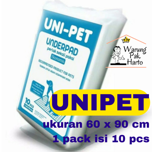Jual [JUAL MURAH] UNDERPAD UNIPET 60 X 90 ISI 10 PCS TRAINING PAD ...