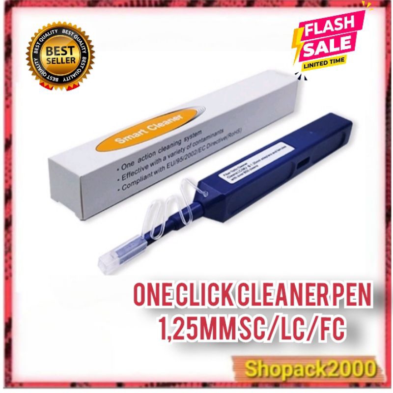 Jual One Click Cleaner Pen Connector Fiber Optic For 1,25mm LC SC FC Ad ...