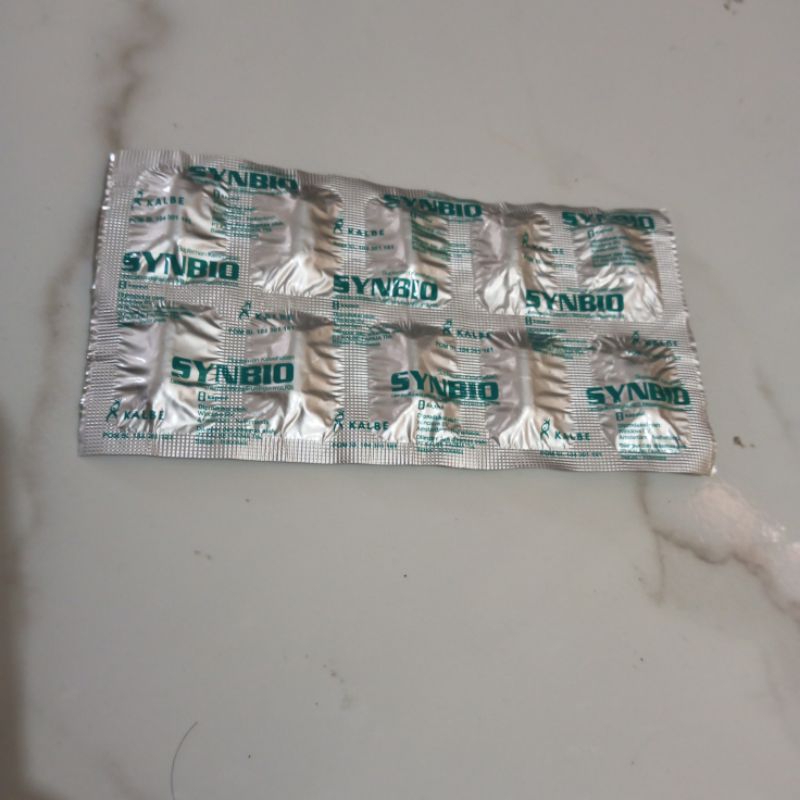 Jual synbio probiotik strip 10 kapsul original | Shopee Indonesia