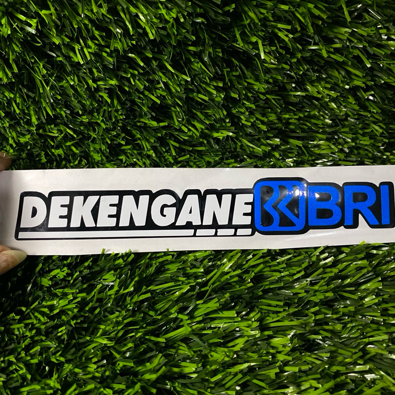 Jual Stiker dekengane BRI sticker tumpuk 2 warna cutting motor | Shopee ...