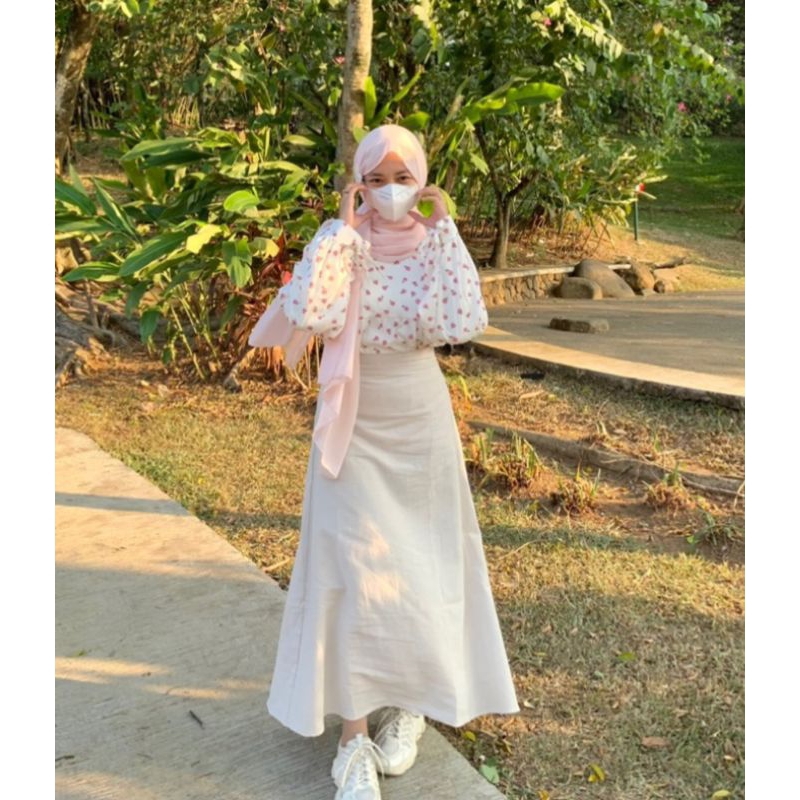 Jual ROK ROSE PREMIUM | SKIRT A LINE | SKIRT KOREAN STYLE | ROK KERJA ...