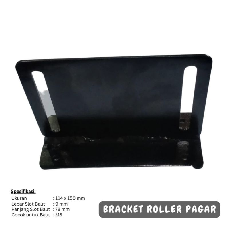 Jual Breket/Bracket roller nilon rumah roda atas penuntun pintu pagar ...