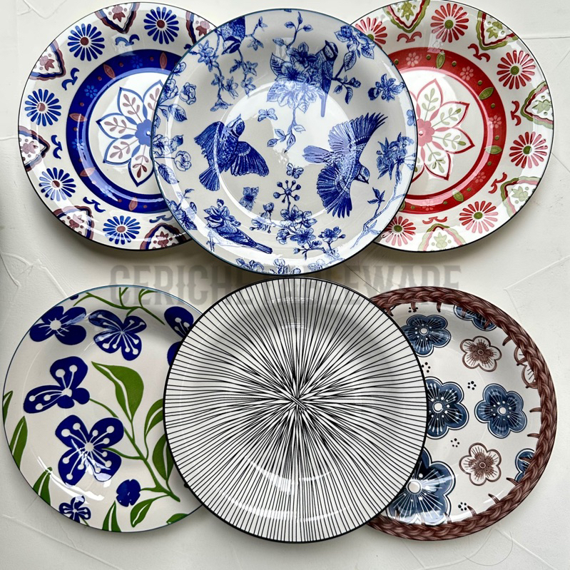 Jual Ceriche Osara Ceramic Plate / Piring Makan Keramik 23,5cm / Piring ...