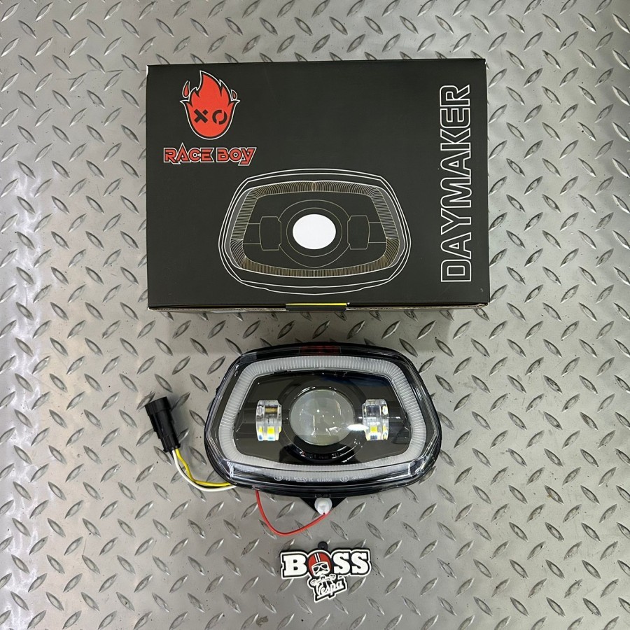 Jual Headlamp LED Daymaker RACE BOY with DRL O Ring Vespa Sprint S ...