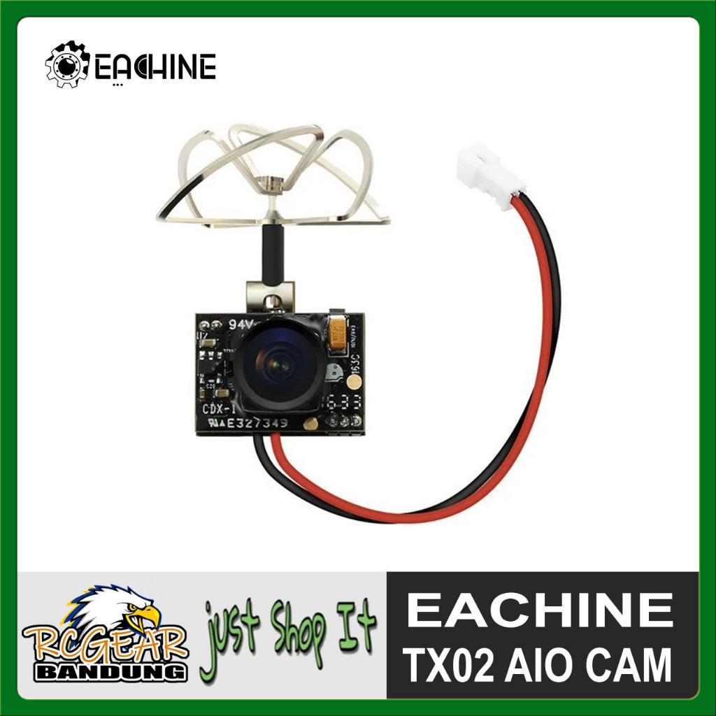 Jual Eachine TX02 FPV Transmitter Mini AIO 5.8G 40CH 200mW VTX RC ...
