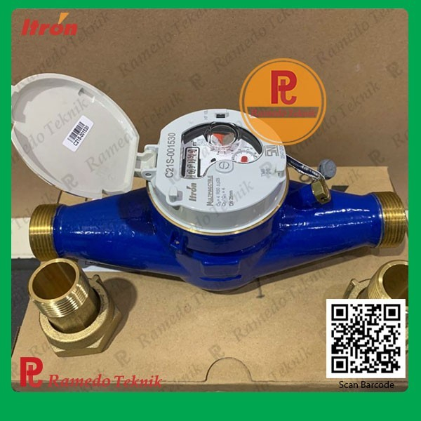 Jual Water Meter Itron Multimag TMII 1 Inch - Meteran Air Bersih DN 25 ...