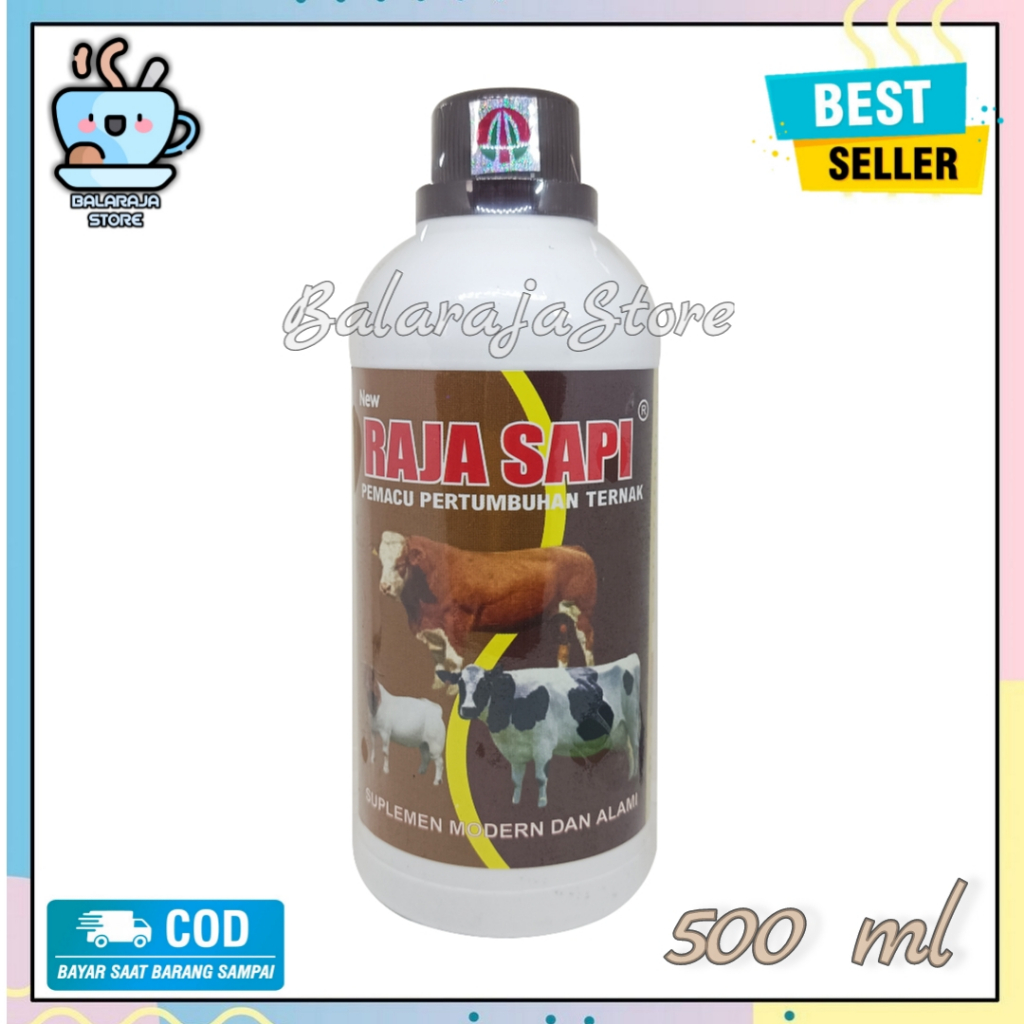 Jual Vitamin Pemacu Pertumbuhan Ternak Sapi - Raja Sapi Syrup 500ml ...