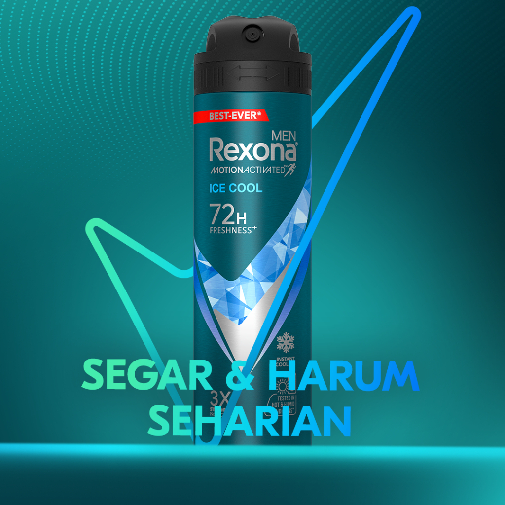Jual Rexona Men Deodorant Body Spray Antiperspirant Ice Cool 135 ml ...