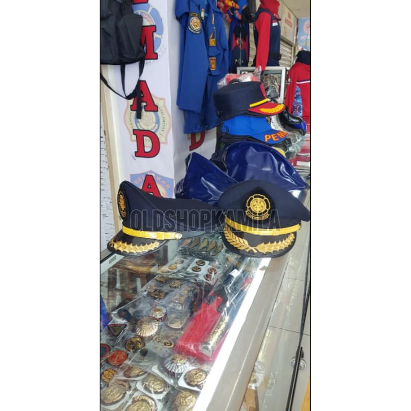 Jual topi pet pdu upacara pemadam damkar perwira golongan IIId IVa IVb ...