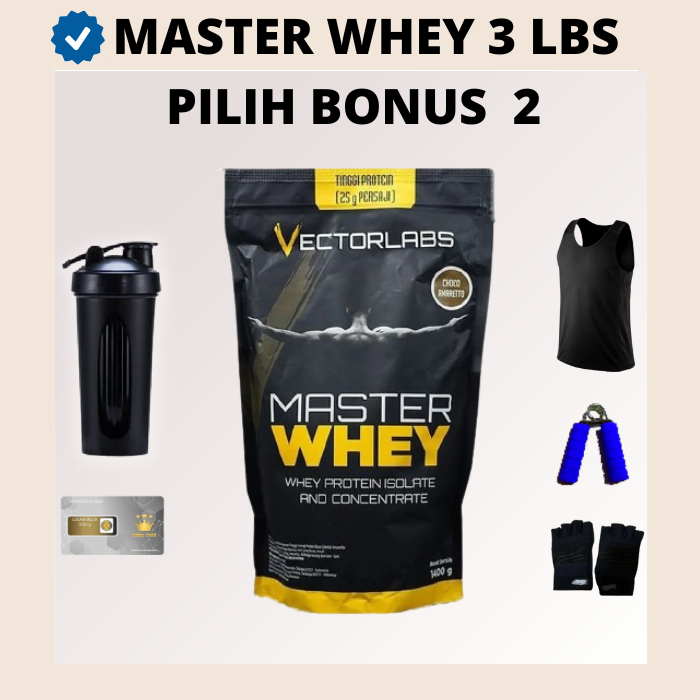Jual Vectorlabs Master Whey 3 lbs Protein Susu 1400 gram Protein ...