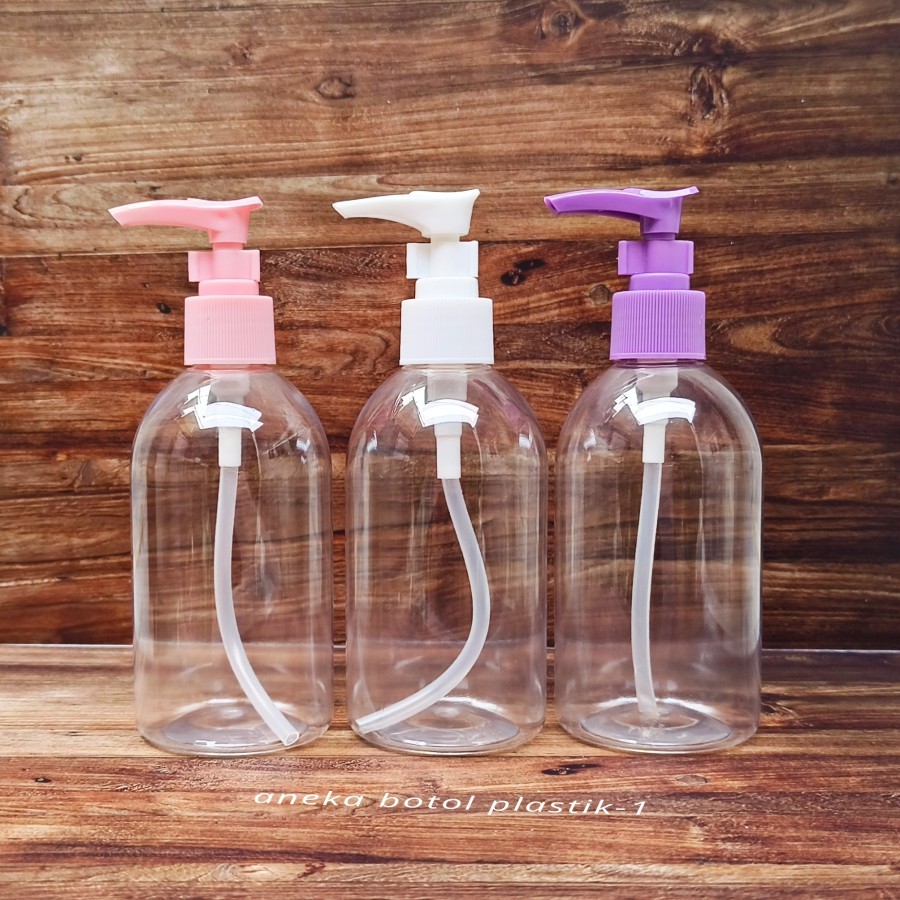 Jual Botol Pump 250ml Pet Oval Clear / Botol Kemasan Sabun Cair 250 Ml Pump Lotion Clip Lock ...