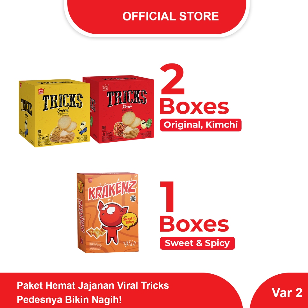 Jual Paket Hemat Jajanan Viral Tricks - Pedasnya Bikin Nagih! | Shopee ...