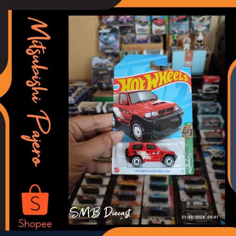 Jual HOT WHEELS MITSUBISHI PAJERO EVOLUTION MERAH | Shopee Indonesia