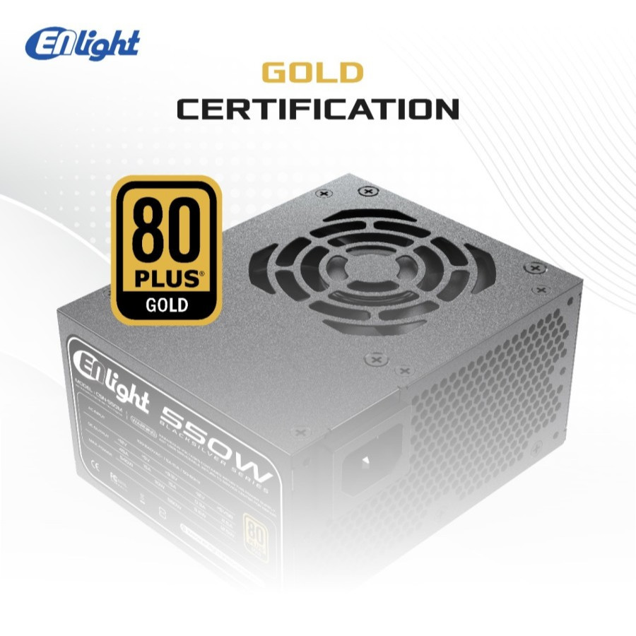 Jual PSU Enlight Black SIlver SFX 550 Watt | 80+ Gold Full Modular ...