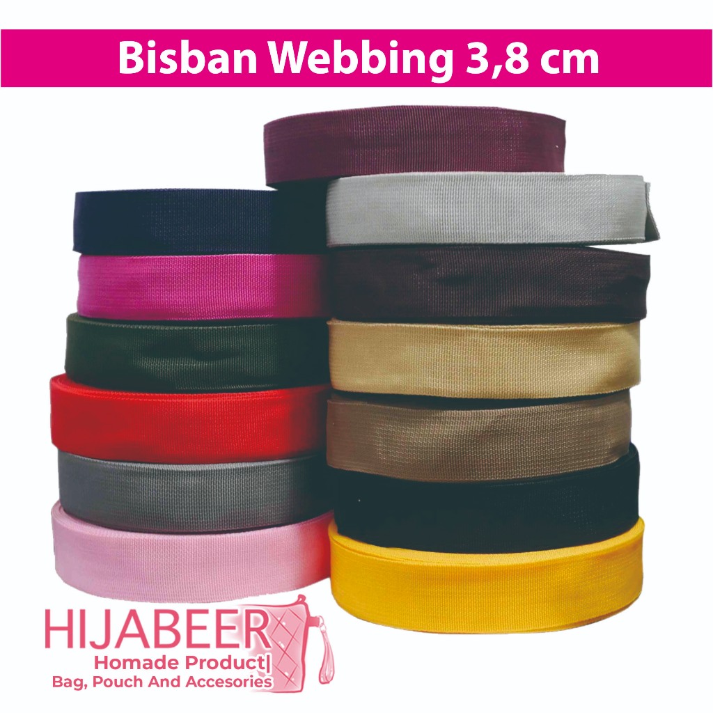 Jual Bisban Webbing 3,8 cm KRB / Tebal / 3 meter | Shopee Indonesia