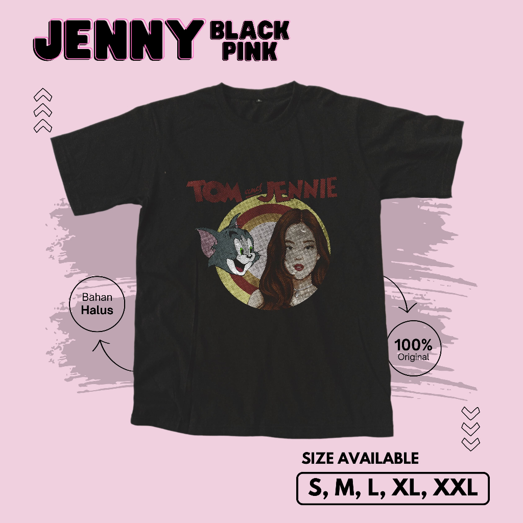 Jual T-SHIRT JENNY BLACKPINK | TOM AND JENNY | KAOS PARODI PLESETAN ...