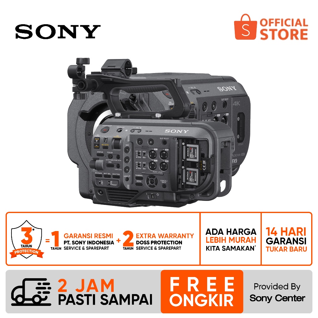 Jual Sony PXW FX9 XDCAM 6K Full Frame Body Only / Sony FX9 XDCAM 6K ...