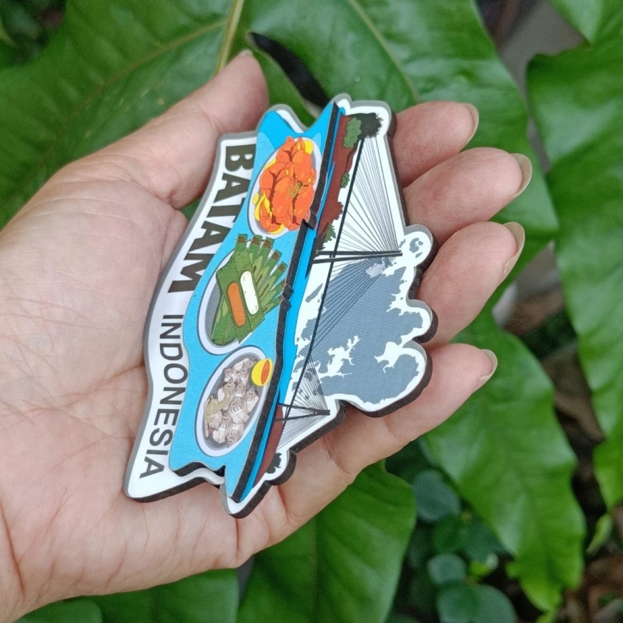 Jual Souvenir magnet kulkas Batam oleh oleh negara Indonesia | Shopee ...