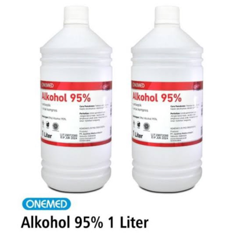 Jual Alkohol Alcohol 95% ONEMED 1 Liter / 1 Lt Antiseptik Dan ...