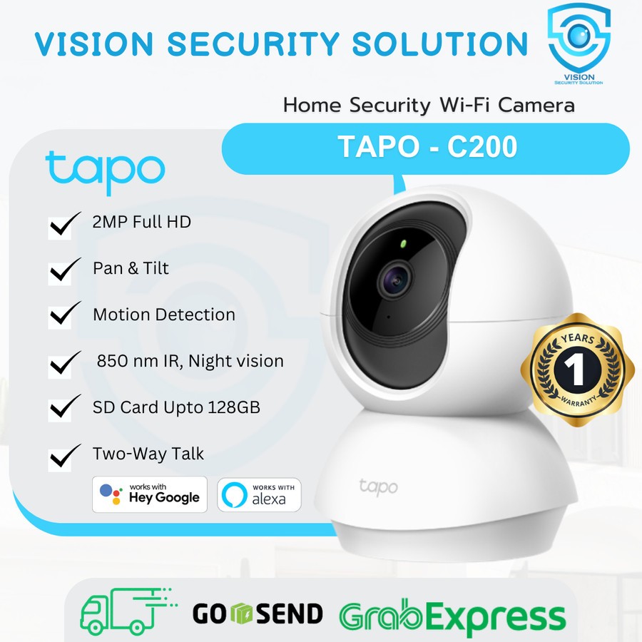 Jual Tapo by TP-Link C200 2MP / C210 3MP Indoor Wifi CCTV IP Camera Two Way talk - Smart CCTV ...