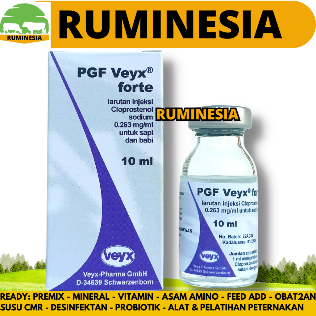 Jual PGF VEYX FORTE 10ML - Obat Birahi Prostaglandin PGF2ALFA Hewan ...