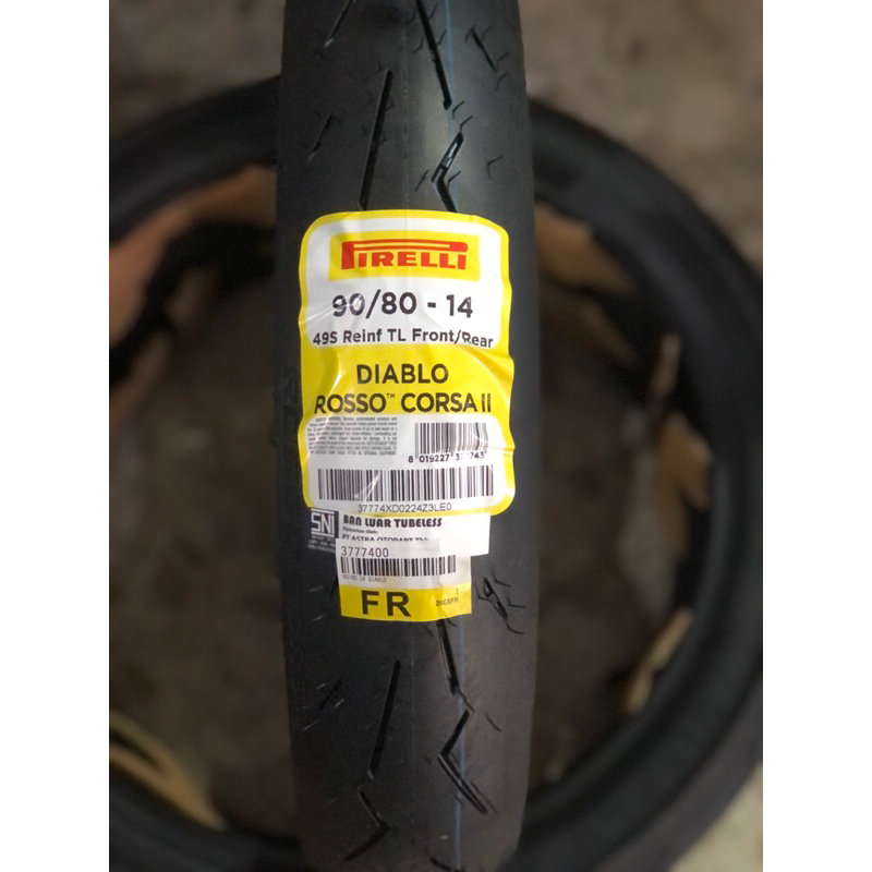 Jual ban Pirelli Diablo Rosso Corsa II 2 Uk 90 / 80 -14 soft compound motor matic PRODUKSI 2025 ...