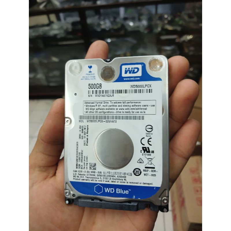 Jual obral murah hardisk slim/laptop 500 gb merek campur sentinel 100% ...
