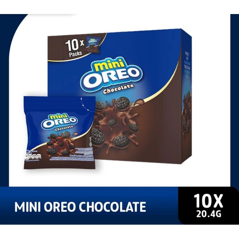 Jual Mini Oreo Chocolate 10pack (10x20.4gr) | Shopee Indonesia