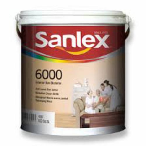 Jual Cat tembok dalam interior Sanlex 6000 white 25 kg | Shopee Indonesia