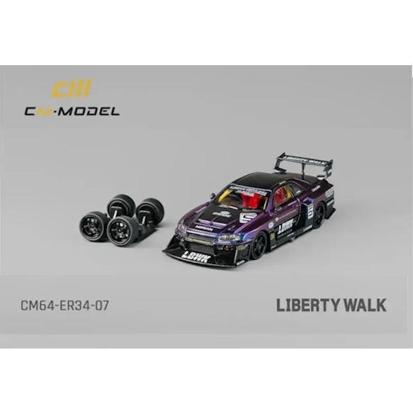 Jual CM Model 1/64 Nissan GTR Super Silhouette ER34 No. 5 LBWK ...