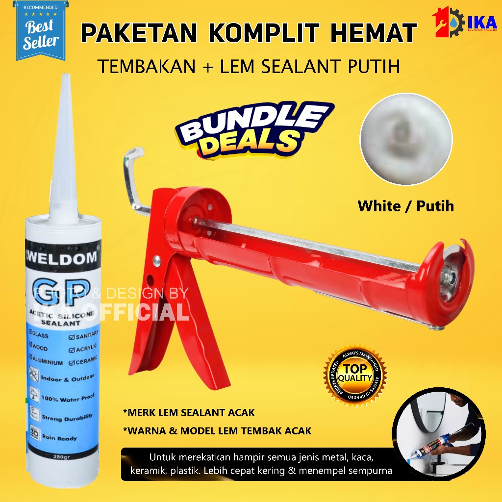Jual Paket Tembakan kaleng tebal Lem Sealant dengan Perekat sealant ...