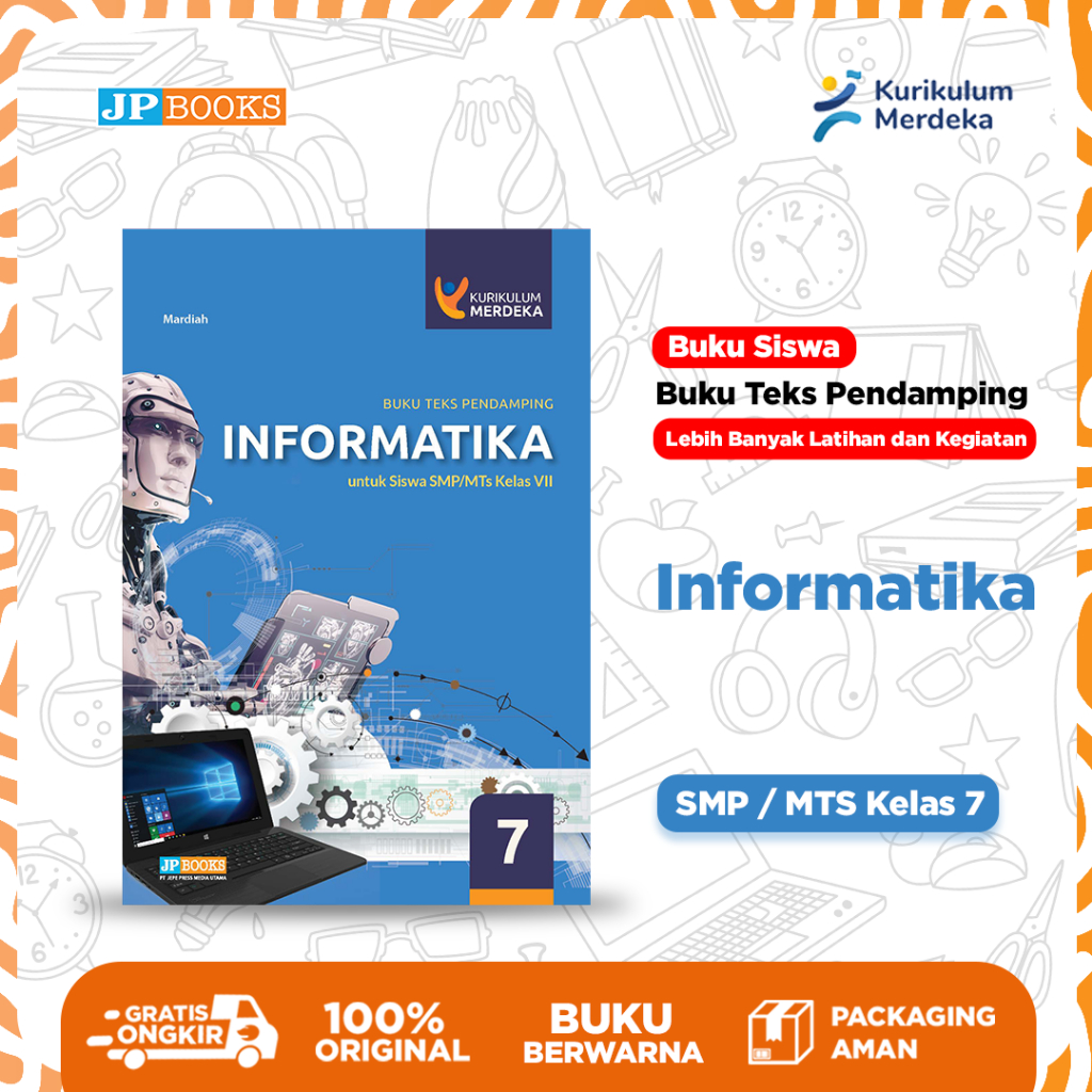 Jual JP Books – Buku Teks Siswa Pendamping Kurmer Sekolah Informatika Smp Kelas 7 - Kurikulum ...