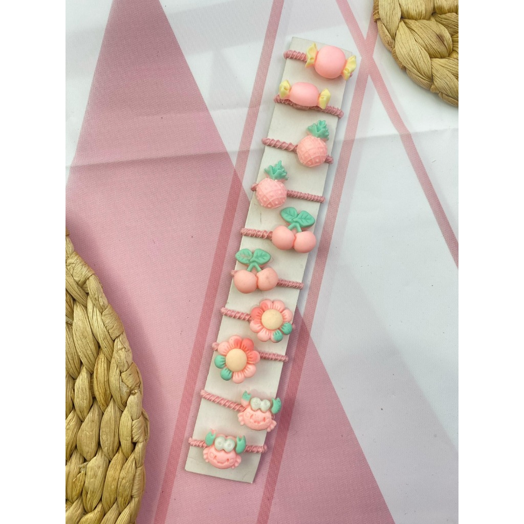 Jual HC Ikat Rambut Anak Perempuan Lucu 10 in 1 Mini Kunciran Rambut ...