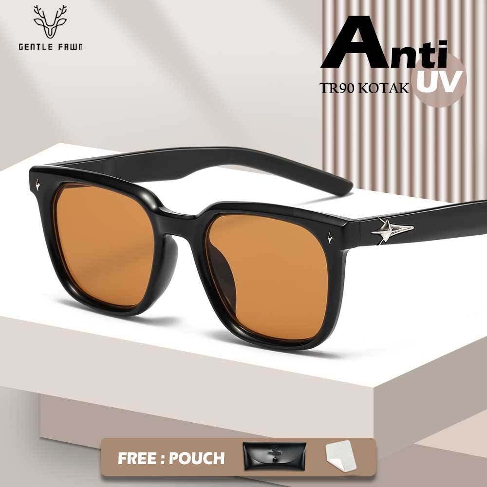 Jual Gentle Fawn Kacamata Sunglasses Anti UV 400 Protection Fashion Pria Dan Wanita Lensa Anti ...