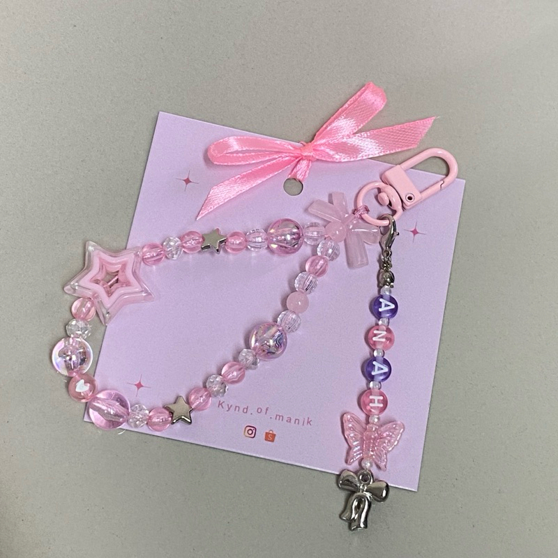 Jual Born Star with Custom Name Keychain | Strap hp | Keychain ...