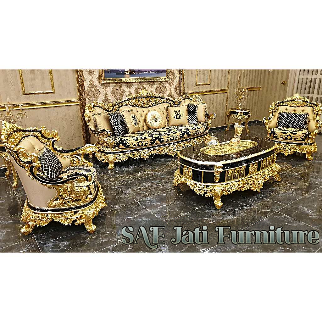Jual Set Sofa Luxury Ruang Tamu Mewah Kursi sofa Sultan Terbaru | Shopee Indonesia