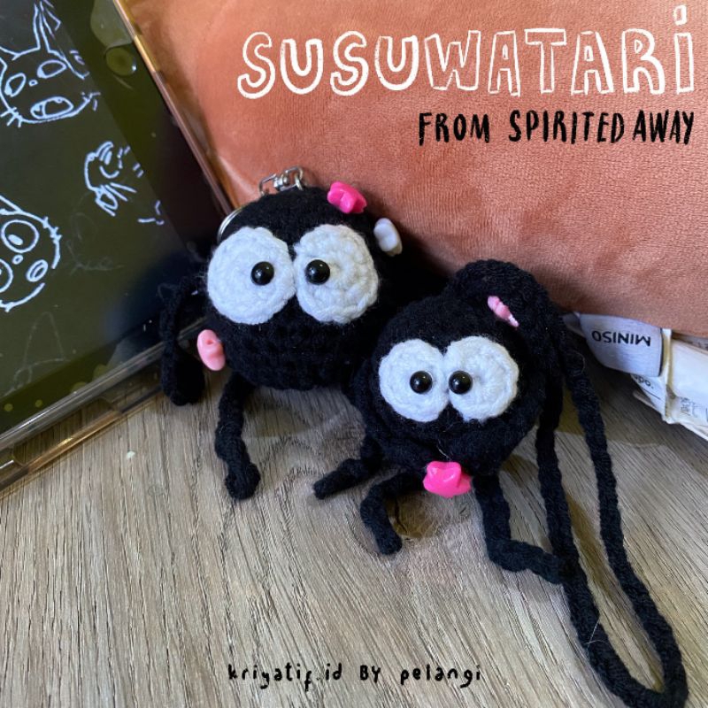 Jual Ghibli Spirited Away | Crochet Susuwatari | Gantungan Tas ...