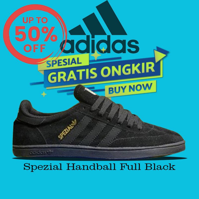 Jual SEPATU CASUAL ADIDAS SPEZIAL FULL BLACK GARIS 3 FULL SUEDE GRADE ...