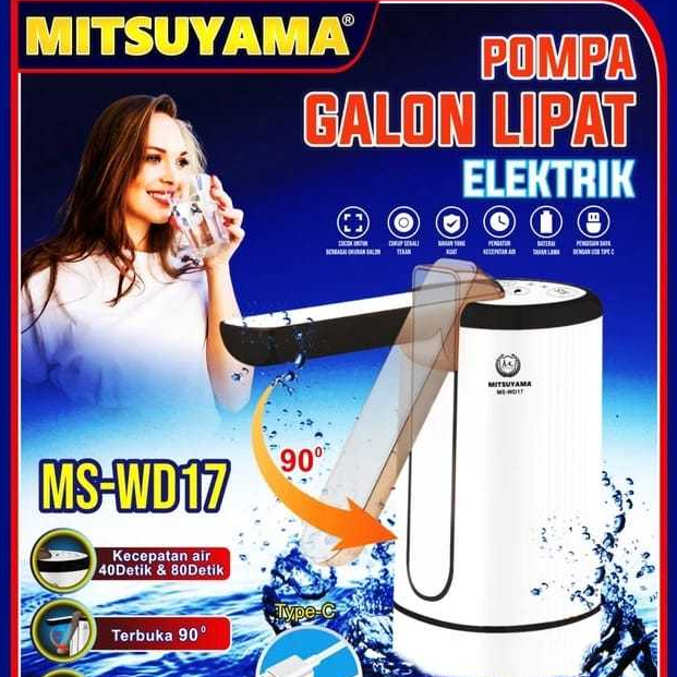 Jual POMPA GALON CAS LIPAT ELEKTRIK MITSUYAMA MS-WD17 DISPENSER USB ...