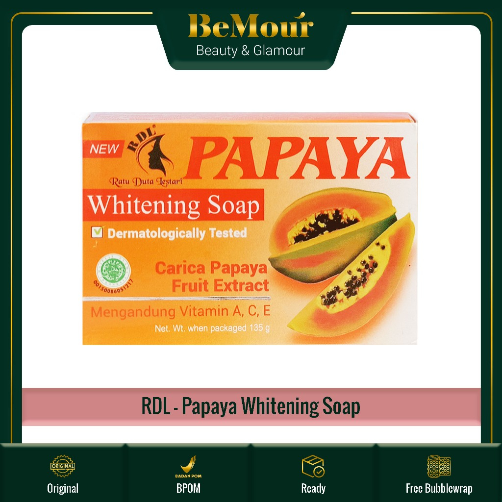 Jual RDL - PAPAYA WHITENING SOAP ( 135 g ) - Sabun Pepaya Mencerahkan ...