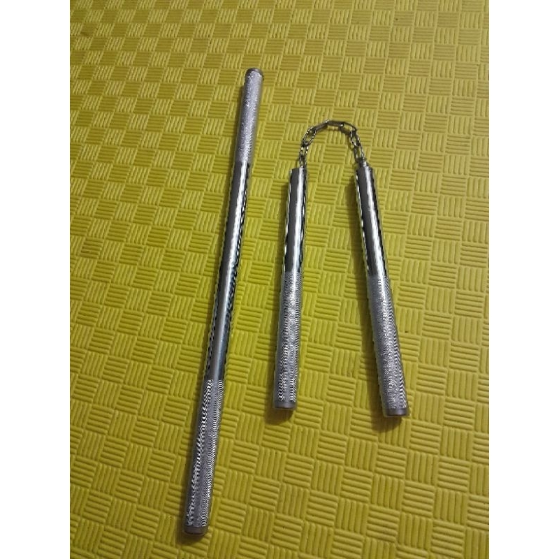 Jual Double stick stainless ,Nunchaku,Ruyung besi | Shopee Indonesia