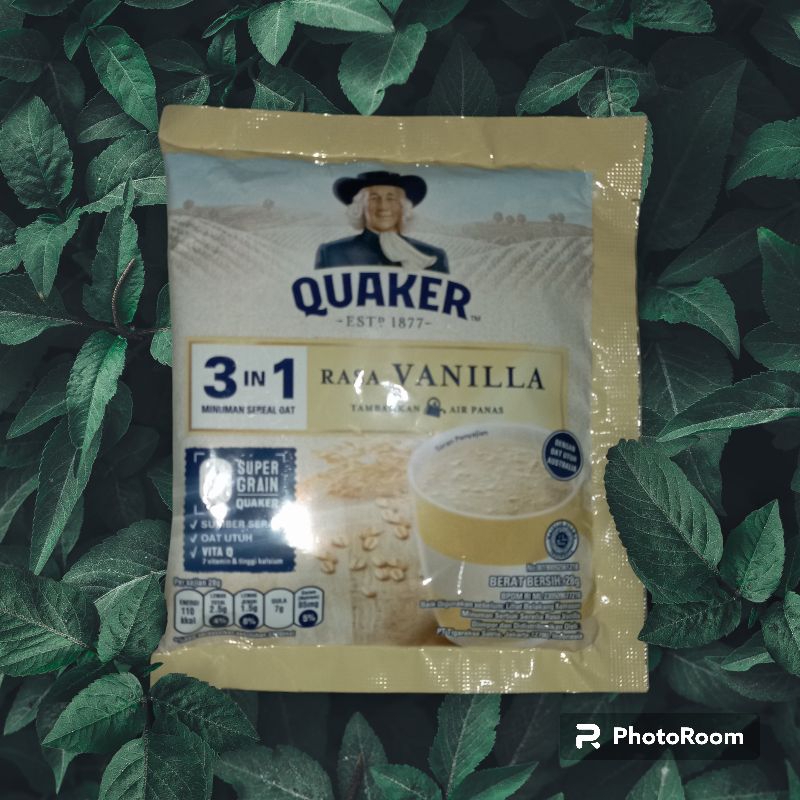 Jual QUAKER 3IN1 - VANILLA 28gr ( 1 PCS ) | Shopee Indonesia