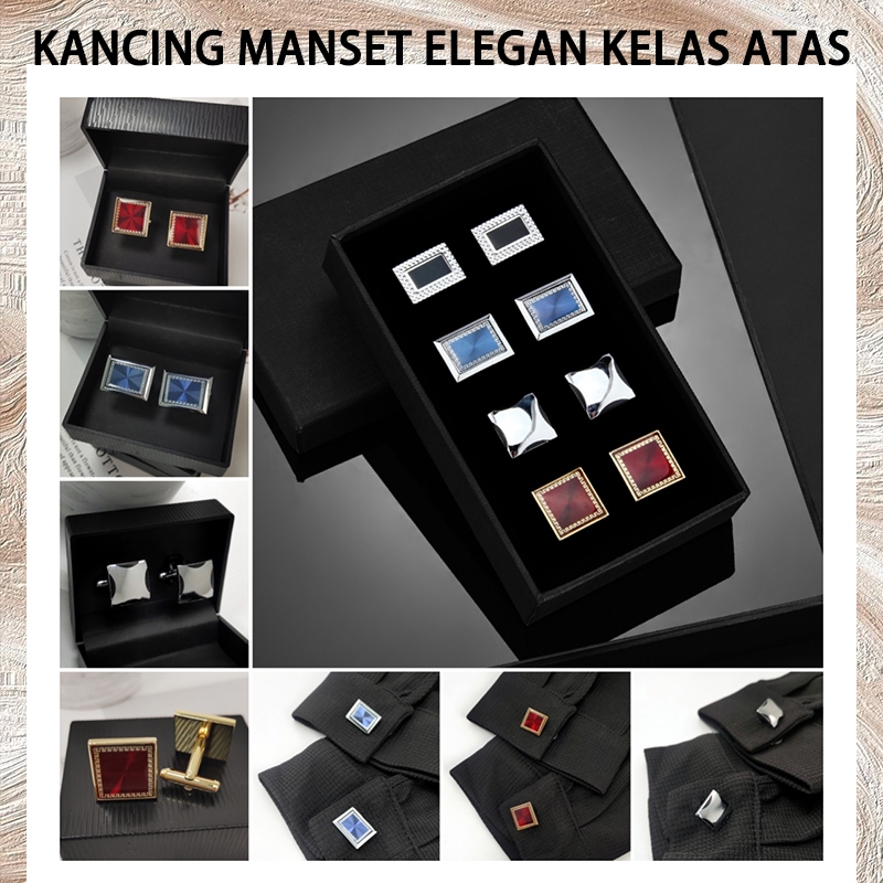 Jual French manset kancing kemeja Manset Bisnis Pria Manset Kemeja ...