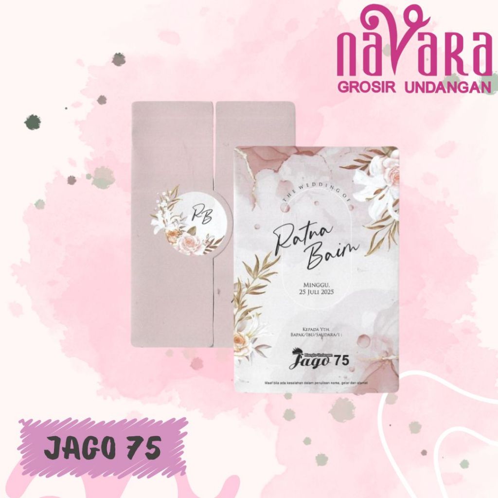 Jual Blangko undangan atau kertas undangan pernikahan merek JAGO 75 ...