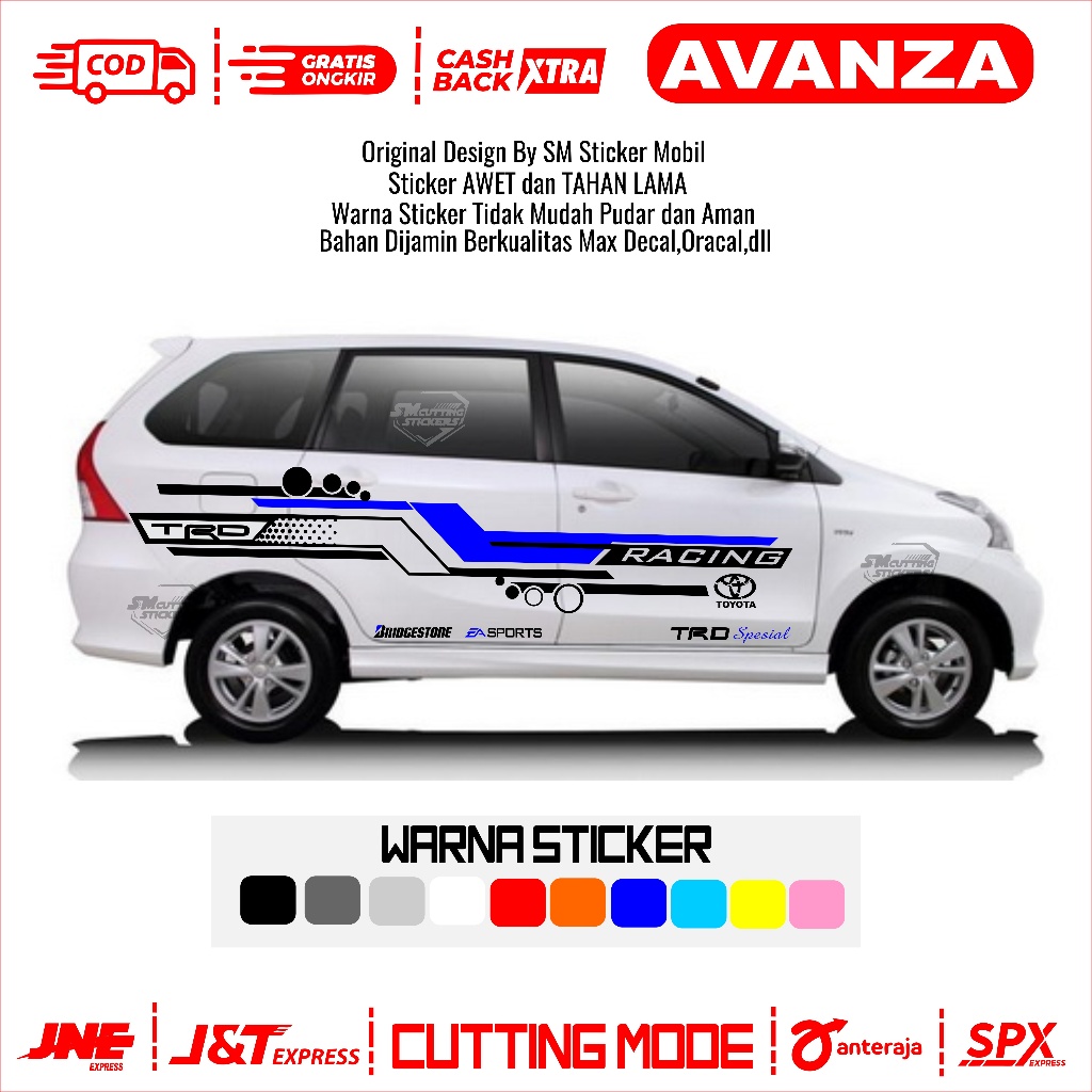 Jual STIKER MOBIL AVANZA,SIGRA,INOVA NEW LIST STICKER MOBIL STICKER ...