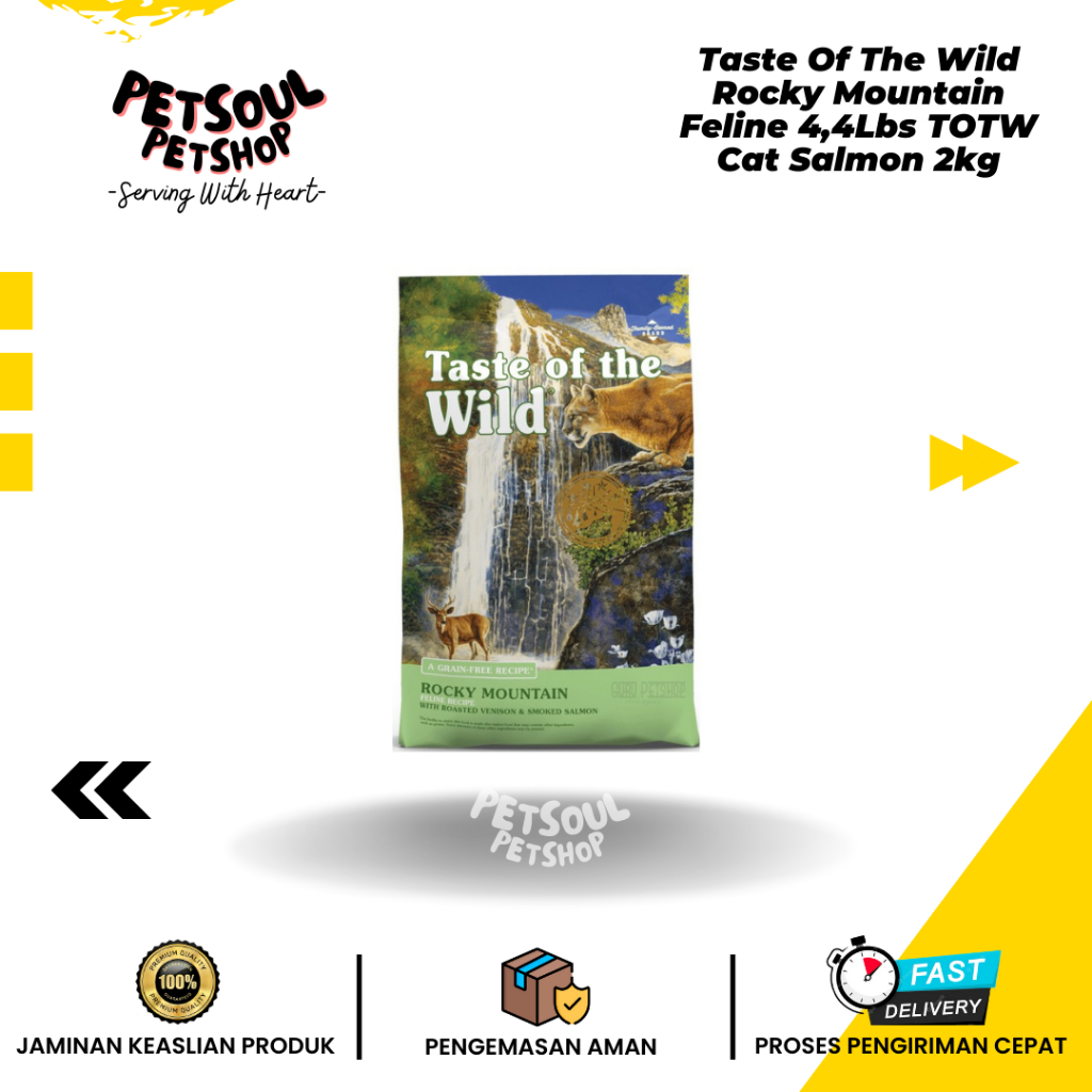 Jual Taste of The Wild Rocky Mountain Feline 2kg Freshpack TOTW Cat ...
