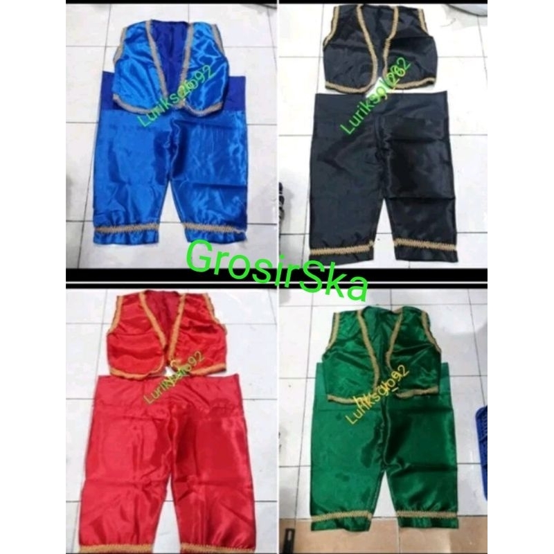 Jual Setelan Rompi Dan Celana Satin Tari Dewasa - Setelan Satin Wayang ...