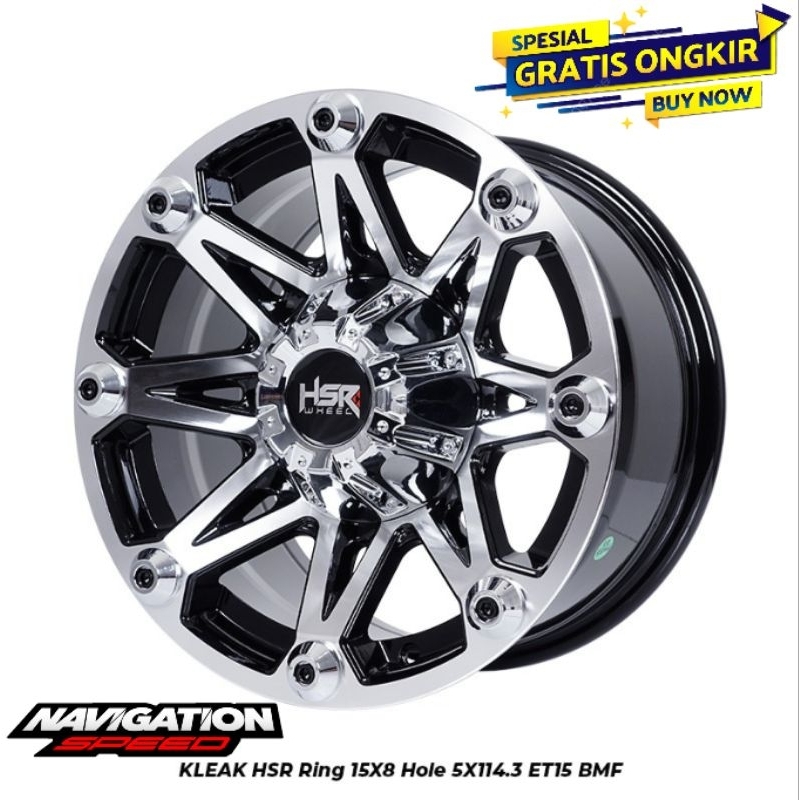 Jual Velg Pelek Racing Terlaris Hsr Kleak R15 Buat Innova, Terios ...