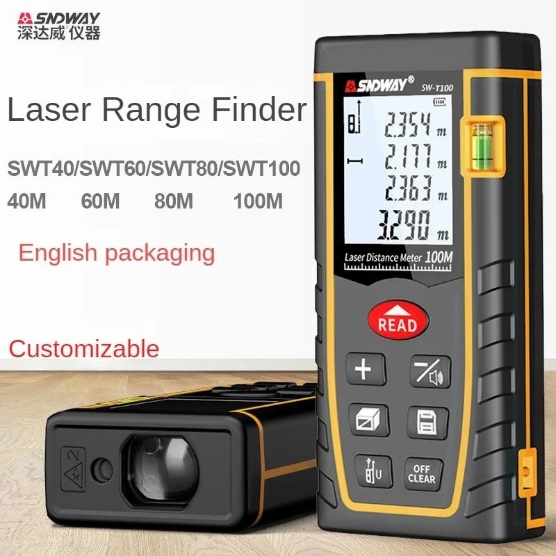 Jual SNDWAY meteran laser digital laser distance meter 40 60 80 100 120 ...