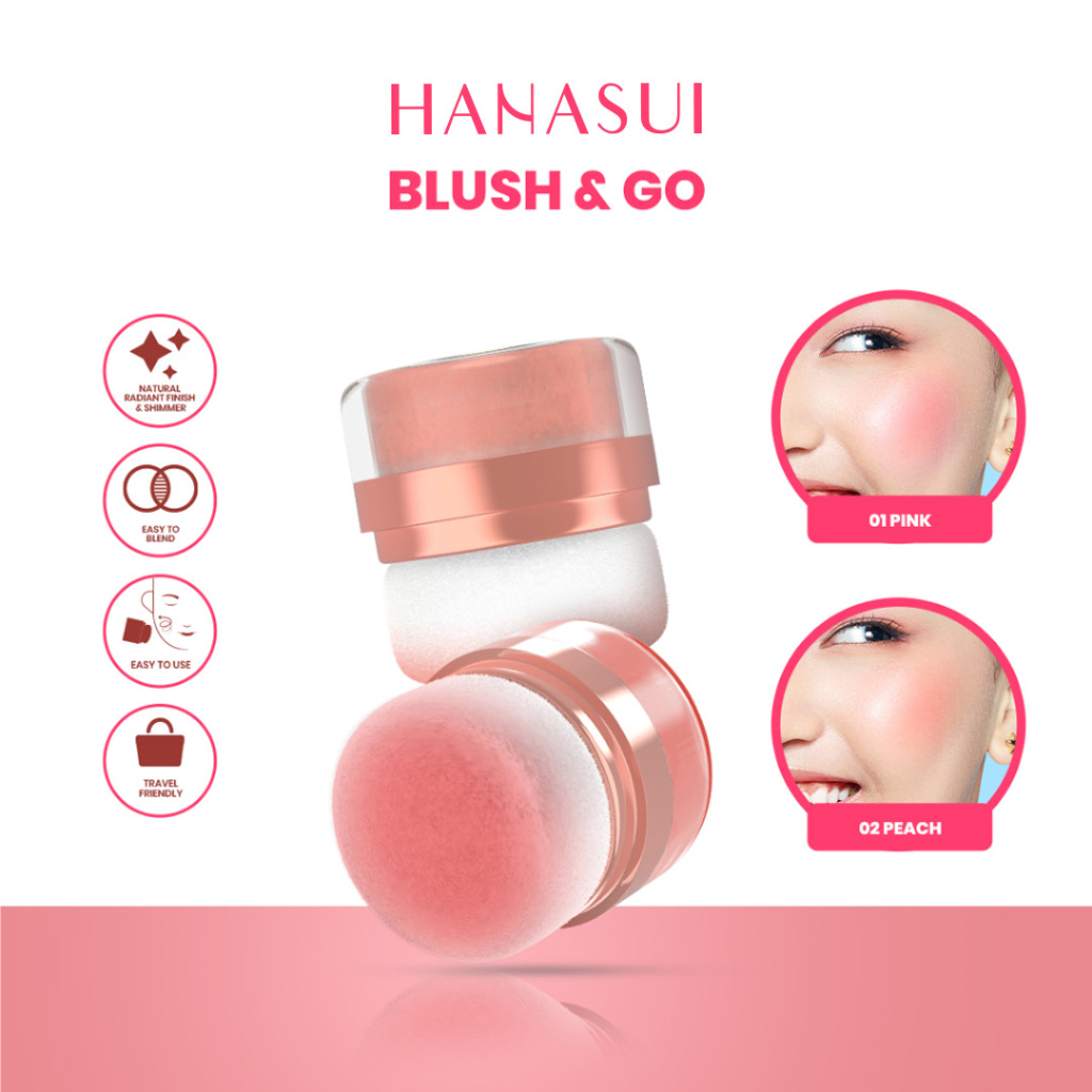 Jual Hanasui Perfect Cheek Blush & Go Powder Blush On hanasui | Shopee ...